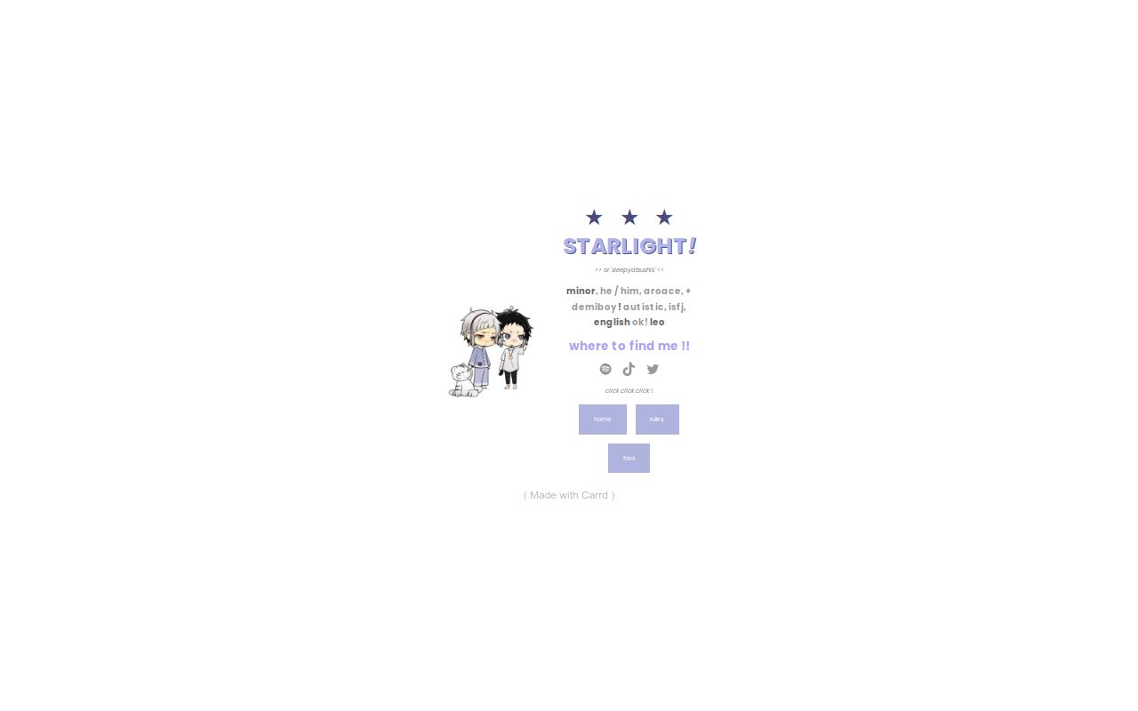 starlight's carrd
